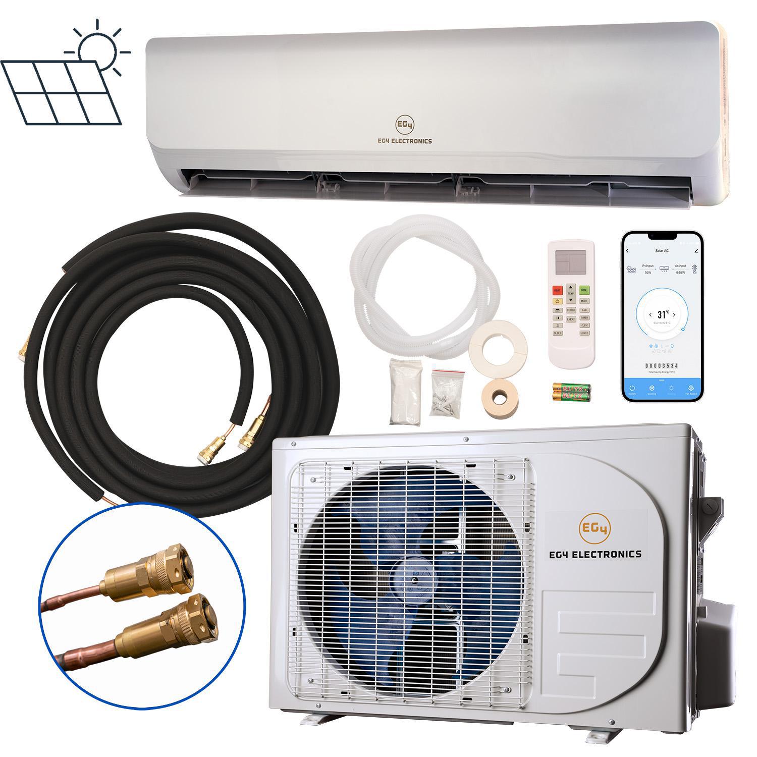Eg4 Hybrid Solar Mini Split Air Conditioner Heat Pump Ac Dc 12000 Btu