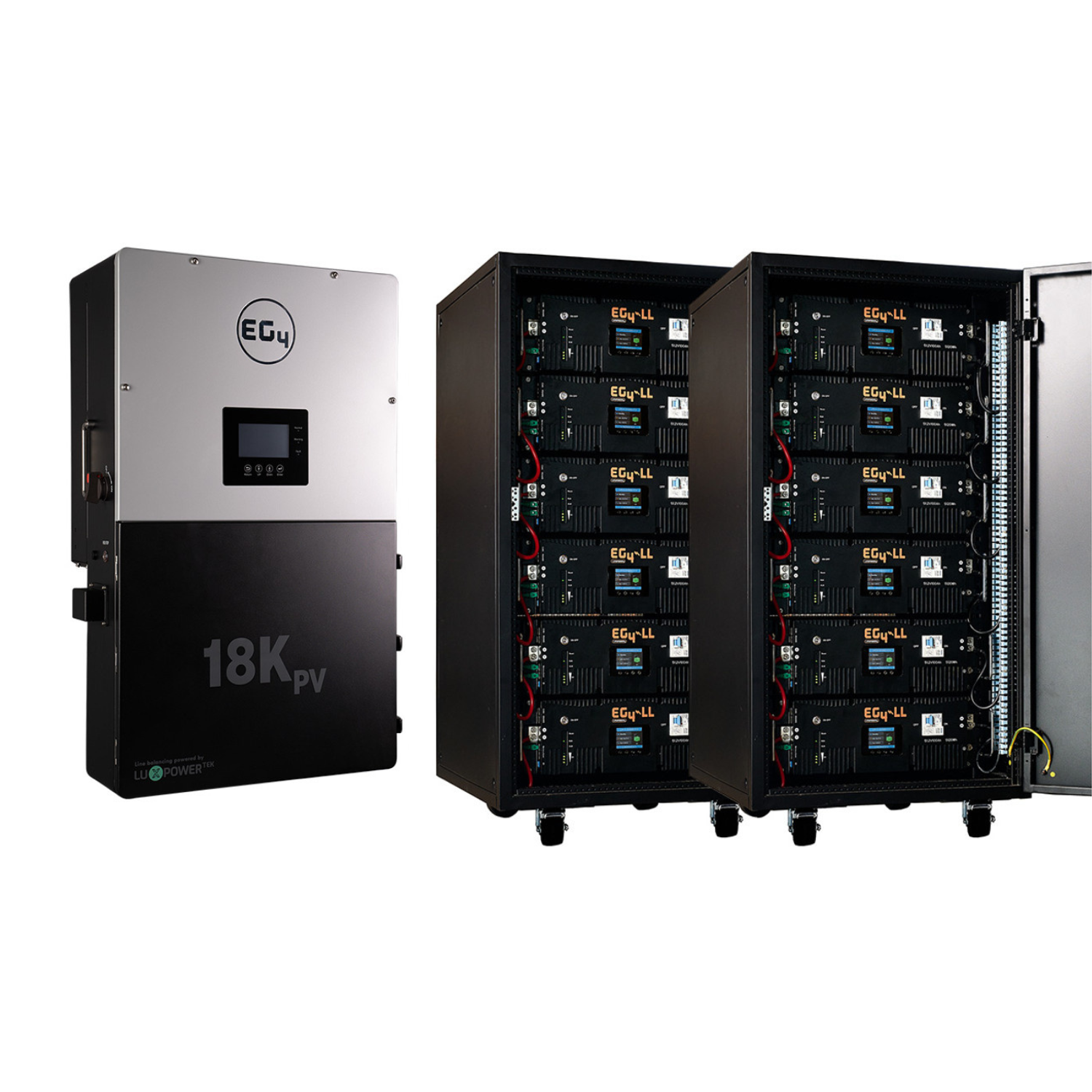 EG4 18KPV Hybrid Inverter System Bundle - 61.44kWH EG4 Lithium Powerwall