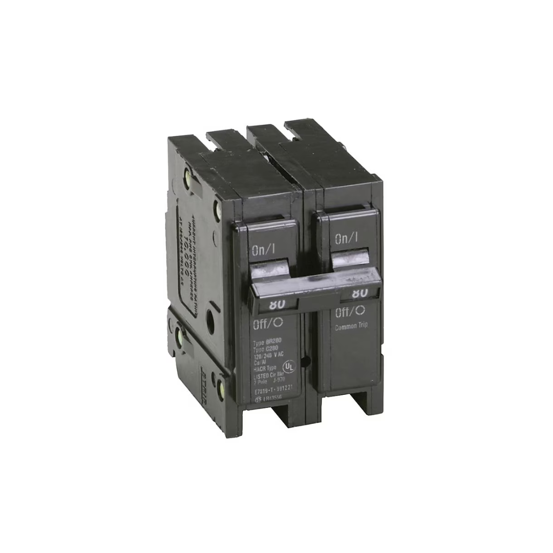 Eaton 80A Dual Pole Breaker