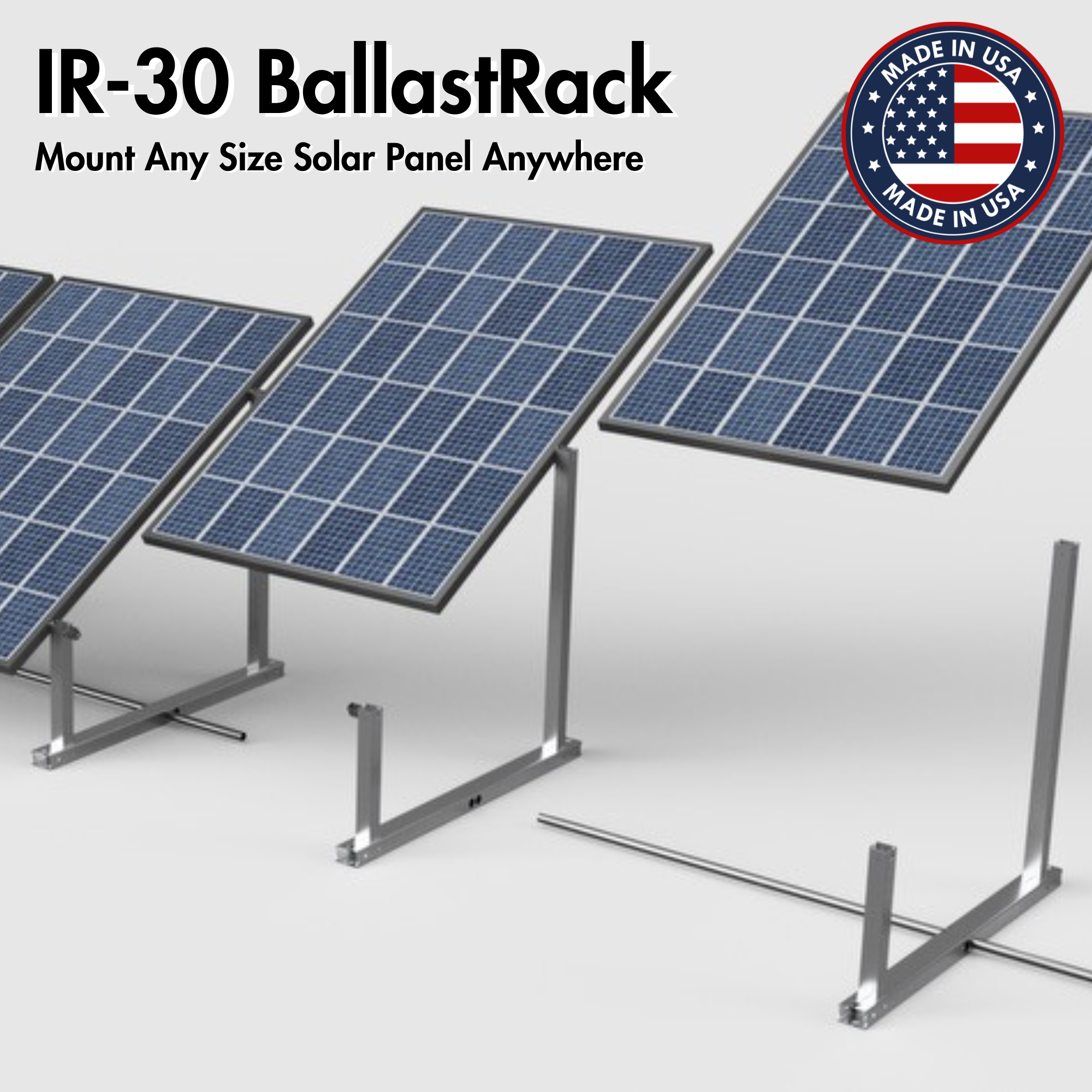 IntegraRack IR-30 BallastRack Solar Module Rack | 1 Frame