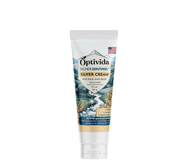 Nano Silver Face & Body Cream 20 PPM | 3.4 oz Tube
