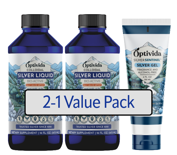 Nano Silver 2-1 Value Pack | 2 Liquid - 1 Topical Gel