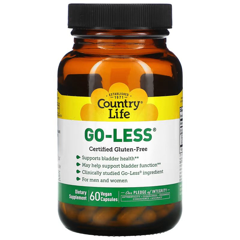 Country Life, Go Less, Supports Bladder Health, for Men & Women, 60 ...