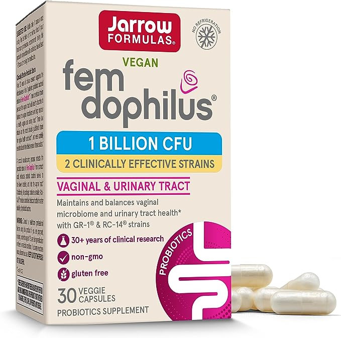 Jarrow Formulas Fem Dophilus, Probiotics, 1 Billion CFU, 30 Veggie Capsules