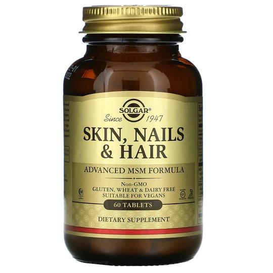 Solgar, Hair, Skin And Nail, 60 Tablets