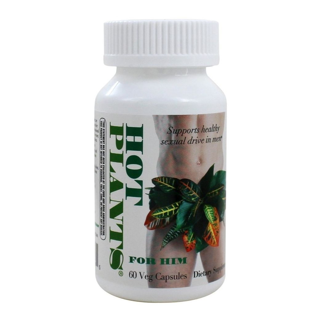 Hot Plants For Him - 60 Vegetarian Capsules