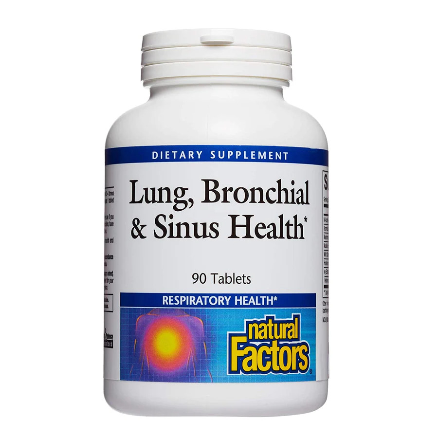 Natural Factors Lung Bronchial & Sinus Health, 90 Tablets