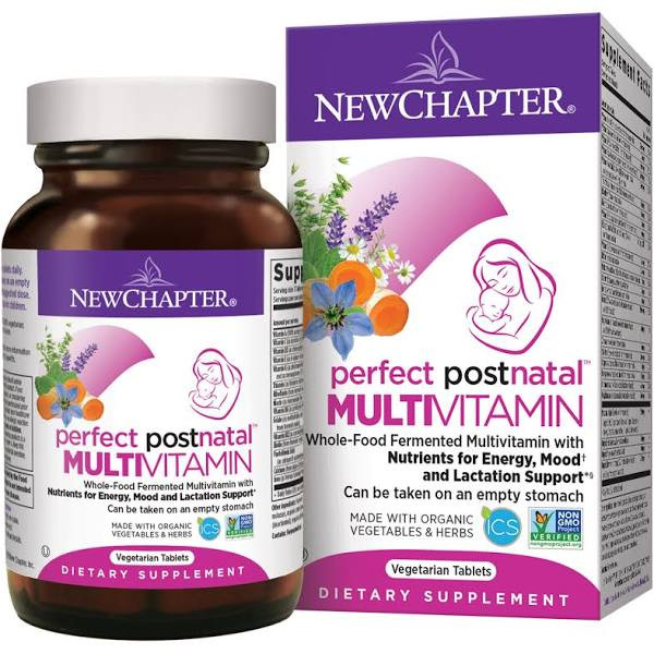 New Chapter Multivitamins, Perfect Postnatal, 96 Vegetarian Tablets ...