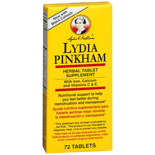 Lydia Pinkham Herbal Supplement Tablets, 72 Count
