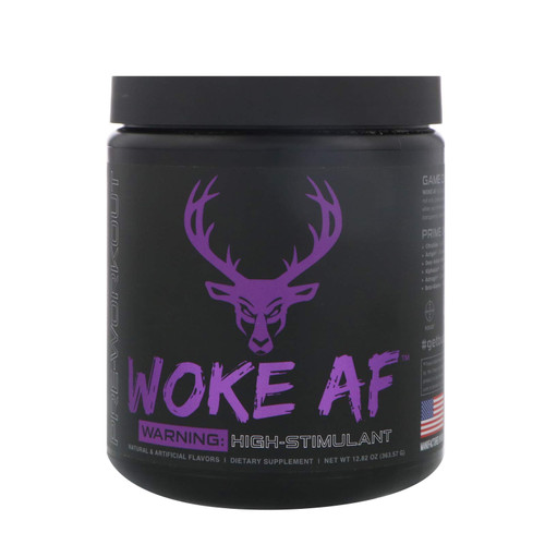 WOKE AF Pre Workout Fat Burner Grape Gainz 30 Servings