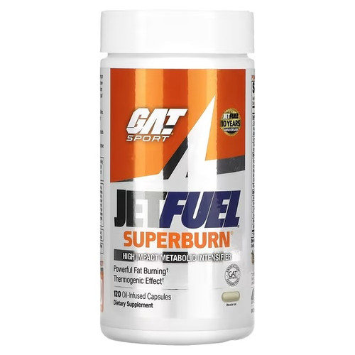 GAT, JetFUEL Superburn, 120 Oil-Infused Capsules