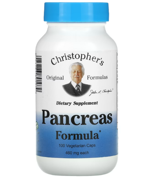 Christopher's Original Formulas, Pancreas Formula, 460 mg, 100 ...