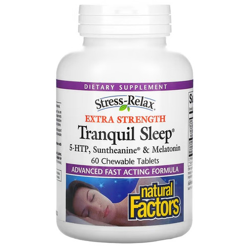 Natural Factors, Stress-Relax, Extra Strength Tranquil Sleep, 60 ...