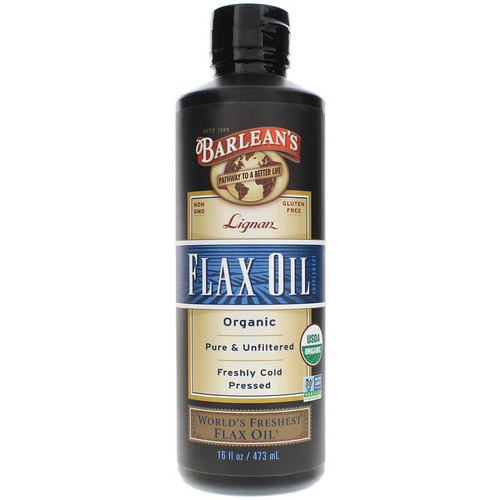 barlean's fresh organic flax oil, organic flaxseed oil, cold-pressed