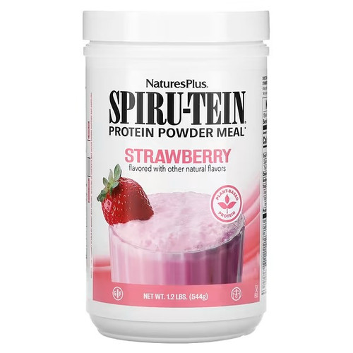 NaturesPlus, Spiru-Tein Protein Powder Meal, Strawberry 1.2 lbs (544 g)