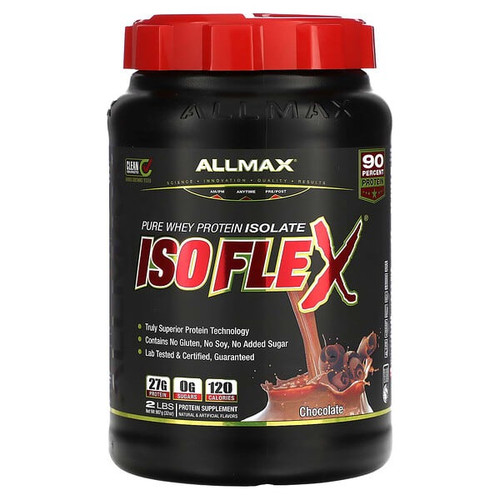 ALLMAX, Isoflex, 100% Ultra-Pure Whey Protein Isolate (WPI Ion-Charged ...