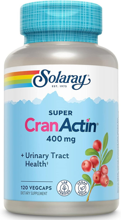 solaray super cranactin, cranberry capsules 400 mg, 120 ct, with Herbal ...