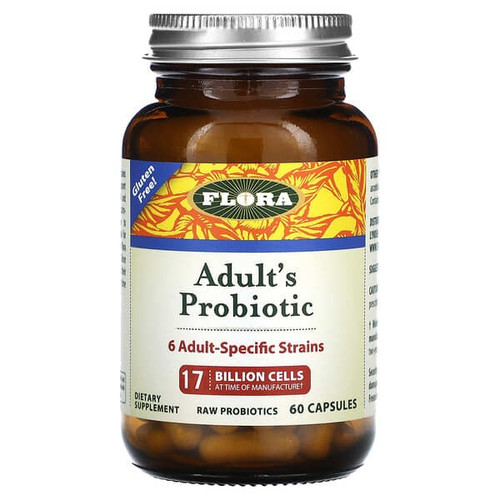 Flora, Adult's Probiotic, 17 Billion Cells, 60 Capsules - Goods And ...