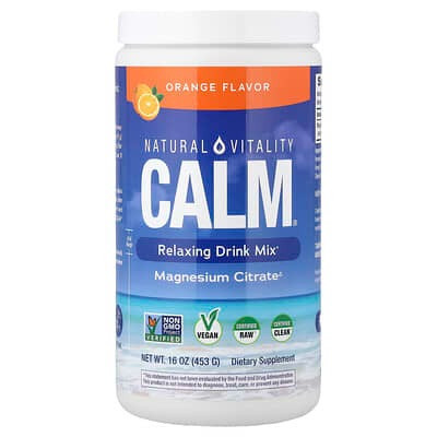 Natural Vitality, CALM®, Relaxing Drink Mix, Orange, 16 oz (453 g ...