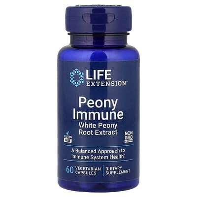Life Extension, Peony Immune, 60 Vegetarian Capsules (600 mg per ...