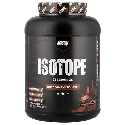Redcon1, Isotope®, 100% Whey Isolate, Chocolate, 4.9 lb (2,222 g ...