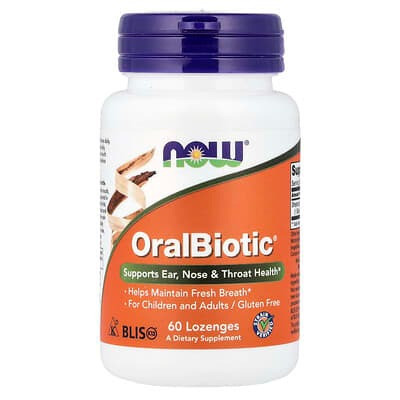 NOW Foods, OralBiotic®, 60 Lozenges - Goods And Naturals