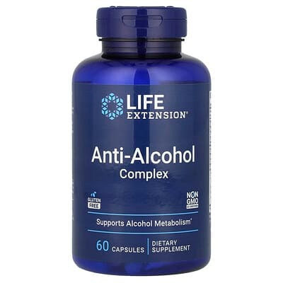 Life Extension, Anti-Alcohol Complex, 60 Capsules - Goods And Naturals