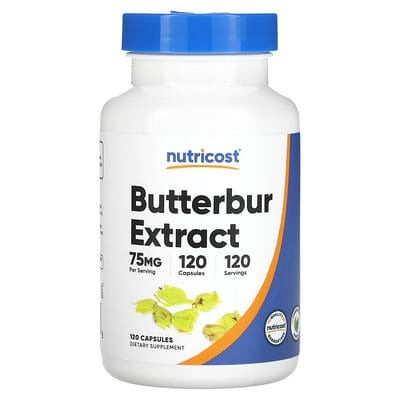 Nutricost, Butterbur Extract, 75 mg, 120 Capsules - Goods And Naturals