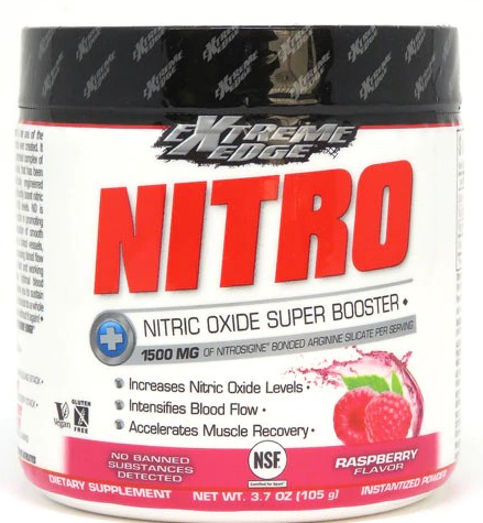 Bluebonnet Nutrition Extreme Edge Nitro Powder Raspberry -- 3.7 oz ...