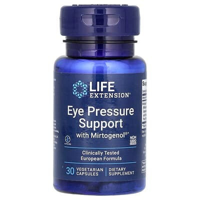 Life Extension, Eye Pressure Support with Mirtogenol, 30 Vegetarian ...
