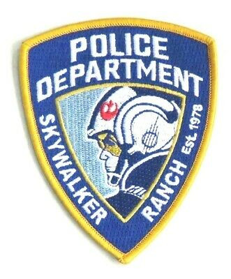 Star Wars Skywalker Ranch Police Department Embroidered Patch -new ...
