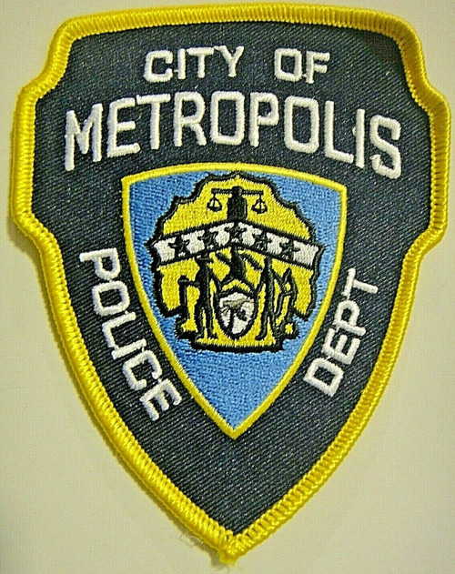 DC Comics Superman, City of Metropolis Police Dept Shoulder Embroidered ...