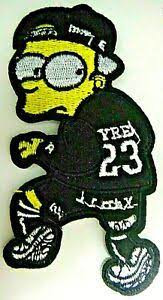 Bart Simpson , Sneaking Away "The Simpsons" Embroidered Patch -new ...