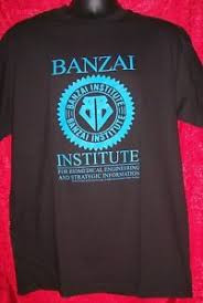 Buckaroo Banzai "Banzai Institute" Logo Mens T-Shirt, Available Sm to M ...