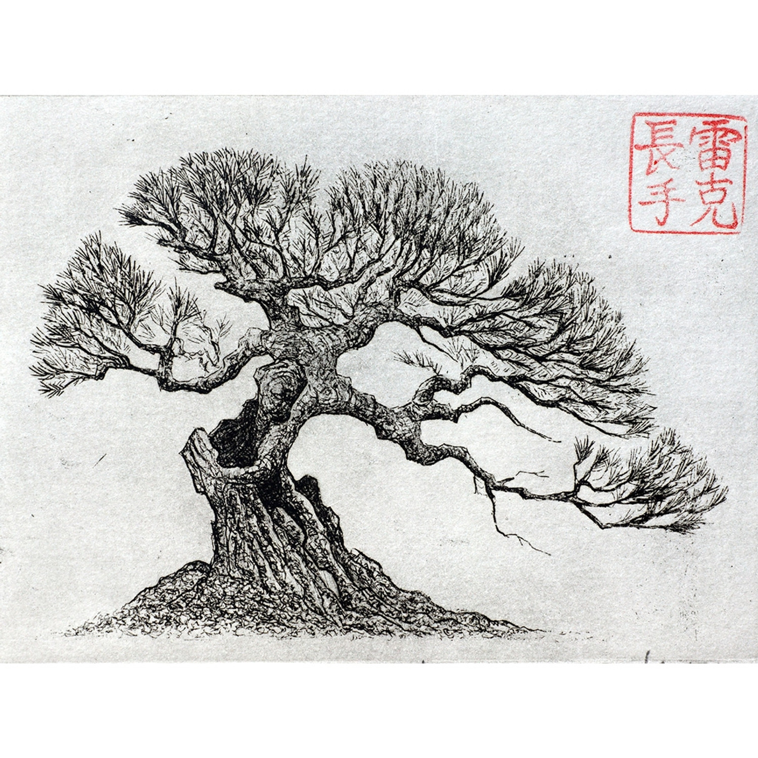 how to draw a japanese tree