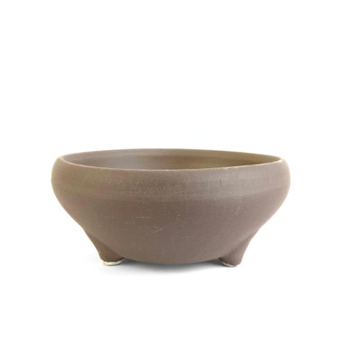 6" Rounded Bowl Bonsai Pot - Unglazed - Eastern Leaf