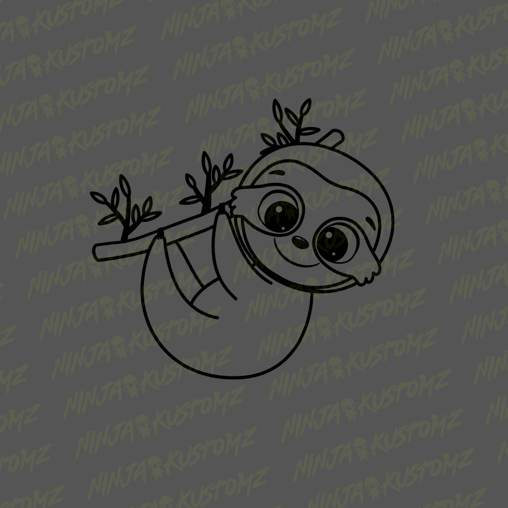 Baby Sloth Decal - Ninja Kustomz