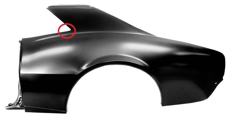 1967-69 Camaro & Firebird Coupe Quarter Window Stiffeners Pair