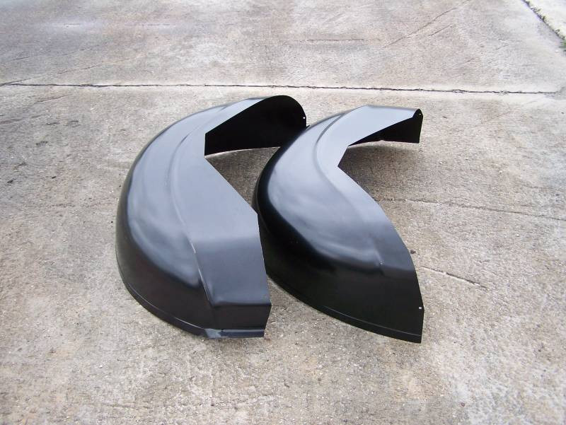 1955-57 Chevy Wider Trunk Wheel Well Tubs Pair