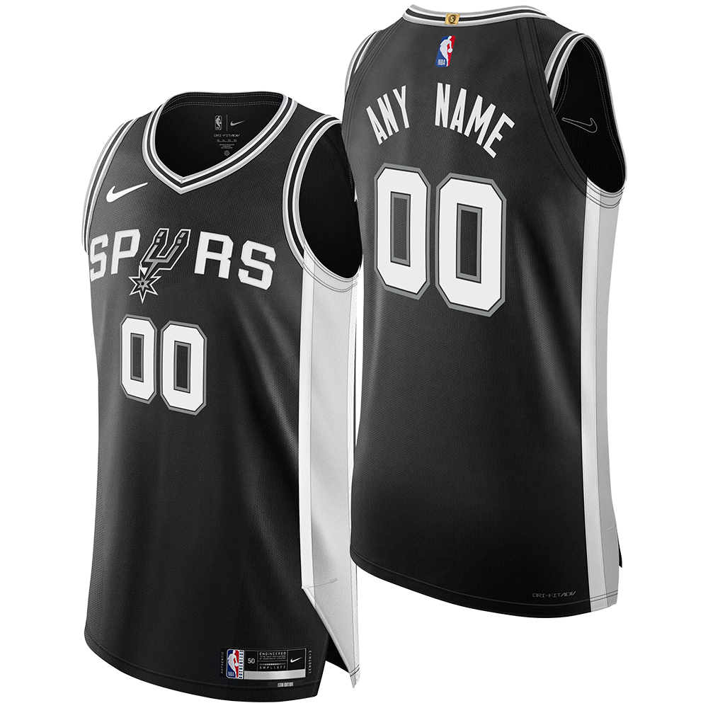 San Antonio Spurs Men's Nike Custom Personalized Icon Authentic Jersey ...