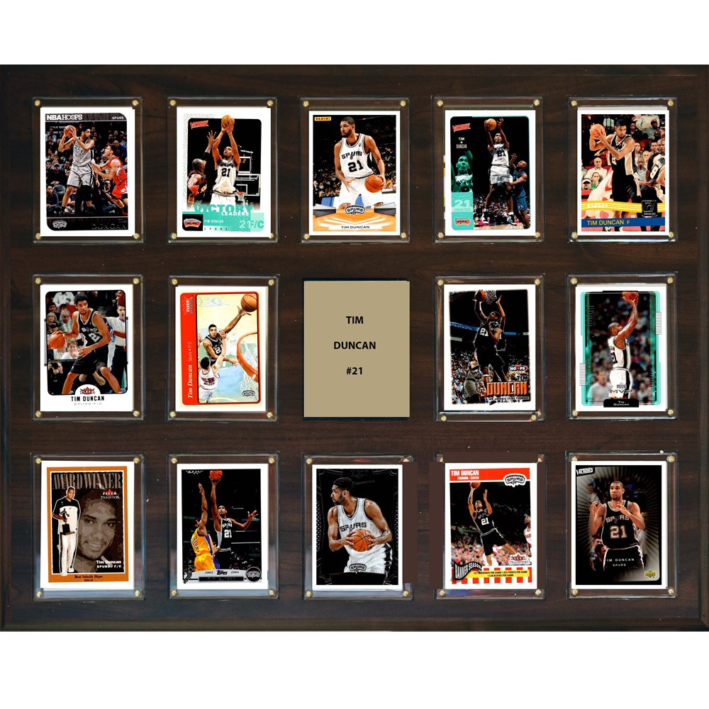 San Antonio Spurs C & I Collectibles 16"x20" Tim Duncan 14-Card Plaque