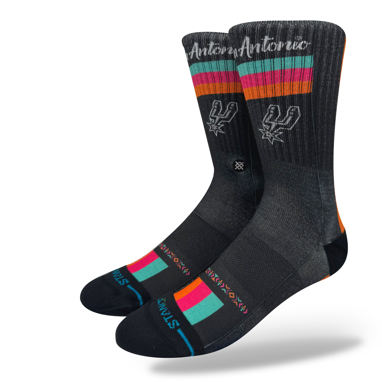San Antonio Spurs Stance 2025-2026 City Edition Wordmark Socks - Black