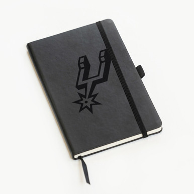 San Antonio Spurs Rico Primary Laser Engraved Small Notepad - Black