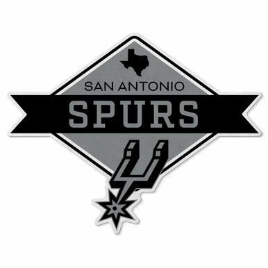 San Antonio Spurs Rico Diamond Shape Cut Pennant - Black and Gray