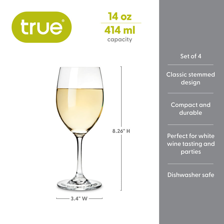 Estate 14 oz White Wine Tasting Glass (Set of 4)