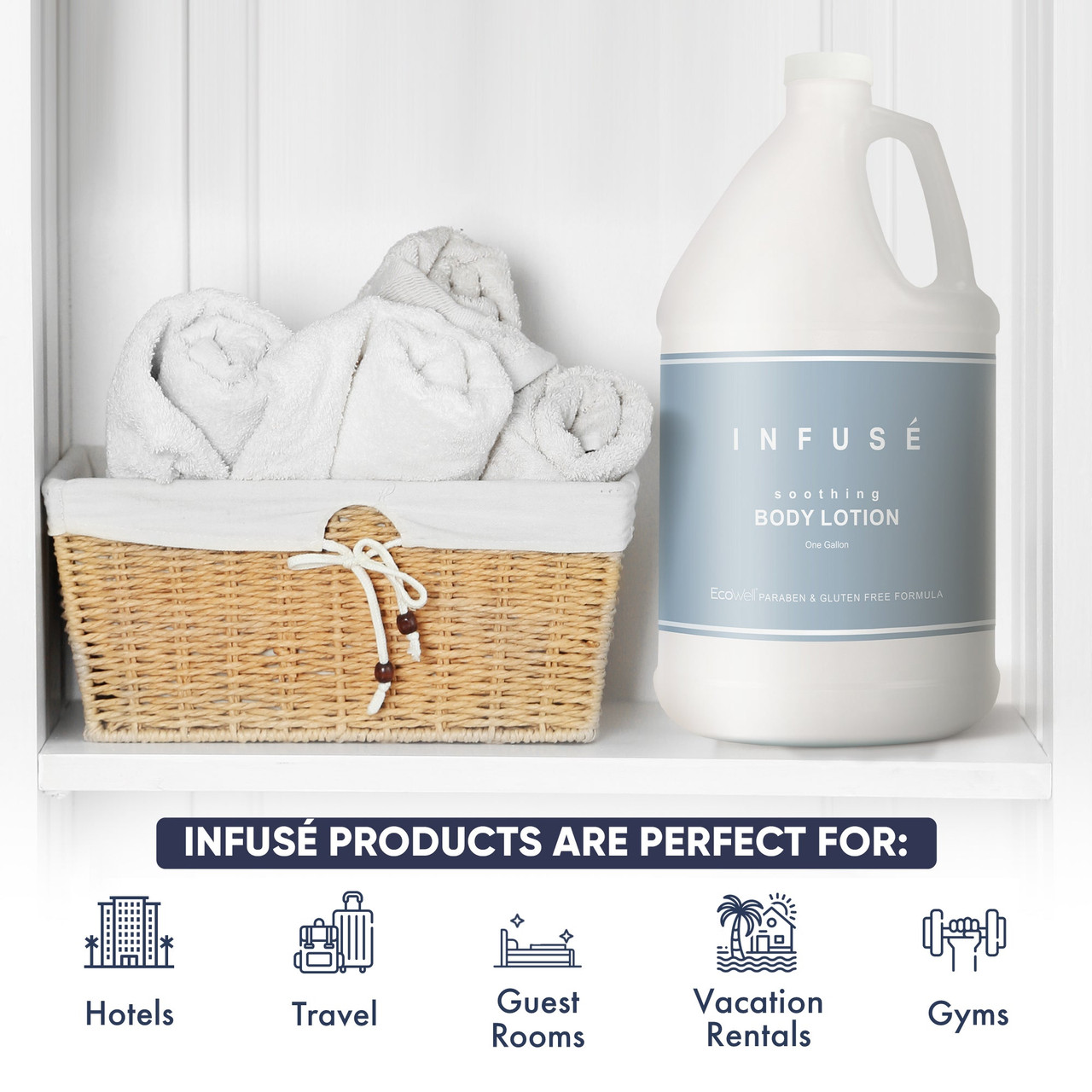 Infusé White Tea & Coconut Body Lotion, 1 Gallon (Pack of 4)