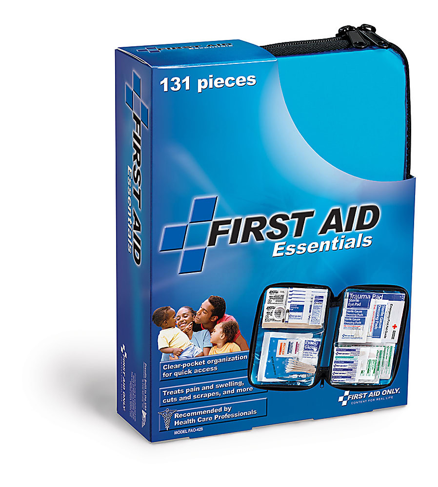 First Aid Only All Purpose Softsided First Aid Kit, Blue, 131 Pieces