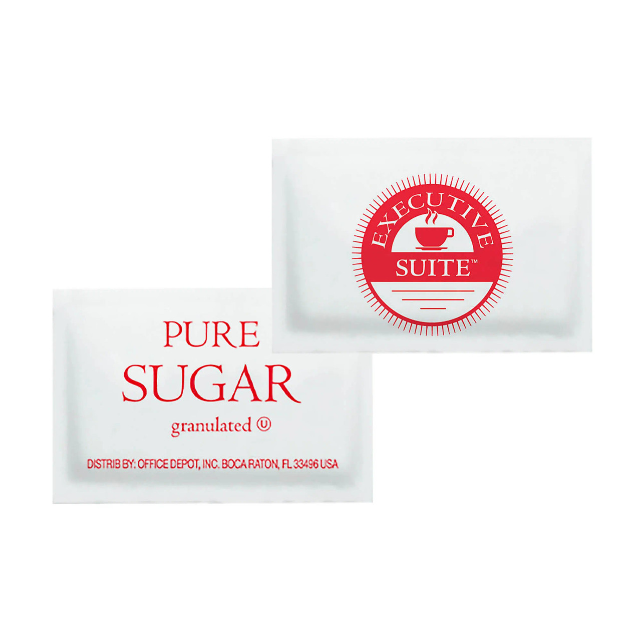 Executive Suite® 0.1oz Pure Sugar Packets - Box of 1,000 Packets