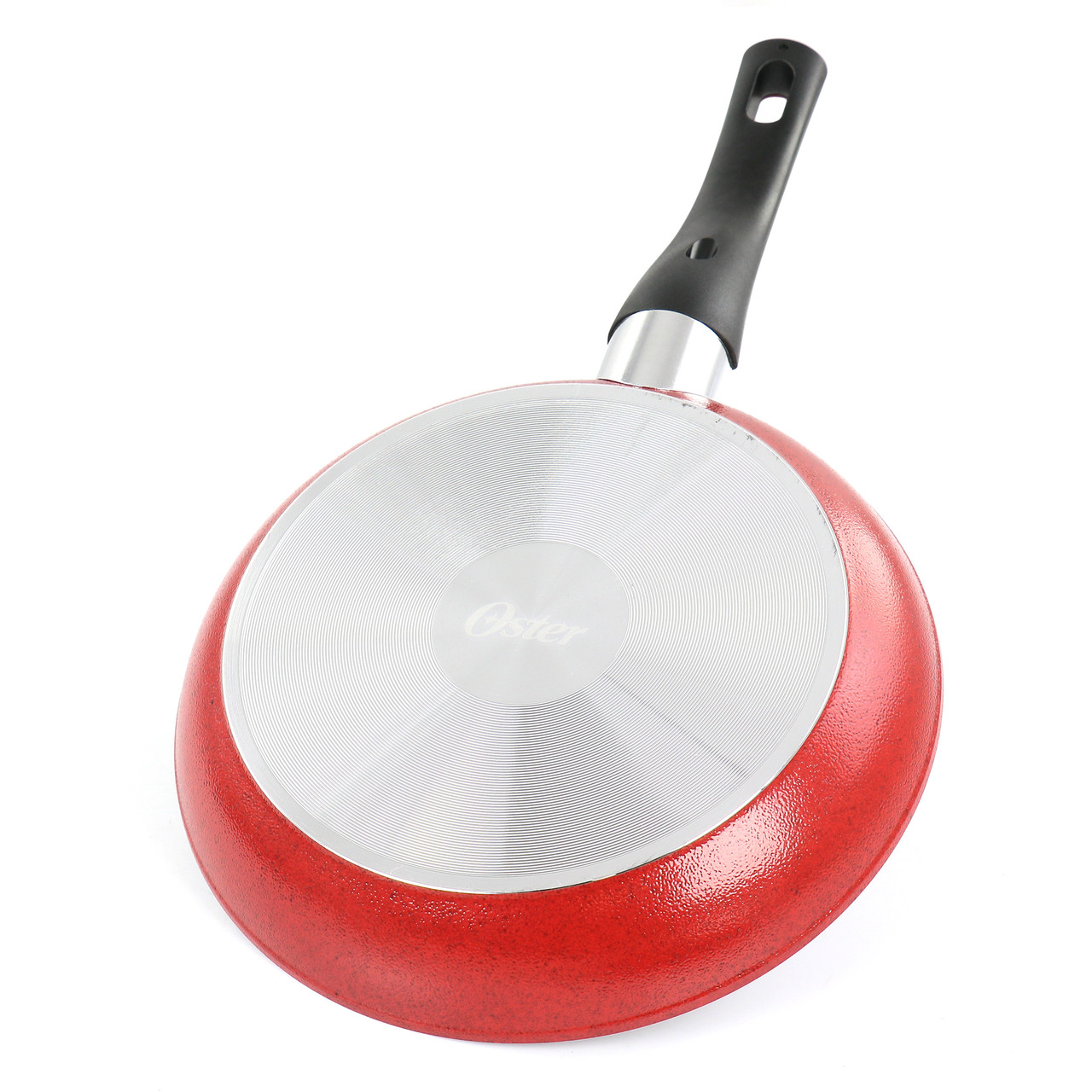 Oster Claybon 12 Inch Nonstick Frying Pan in Speckled Red