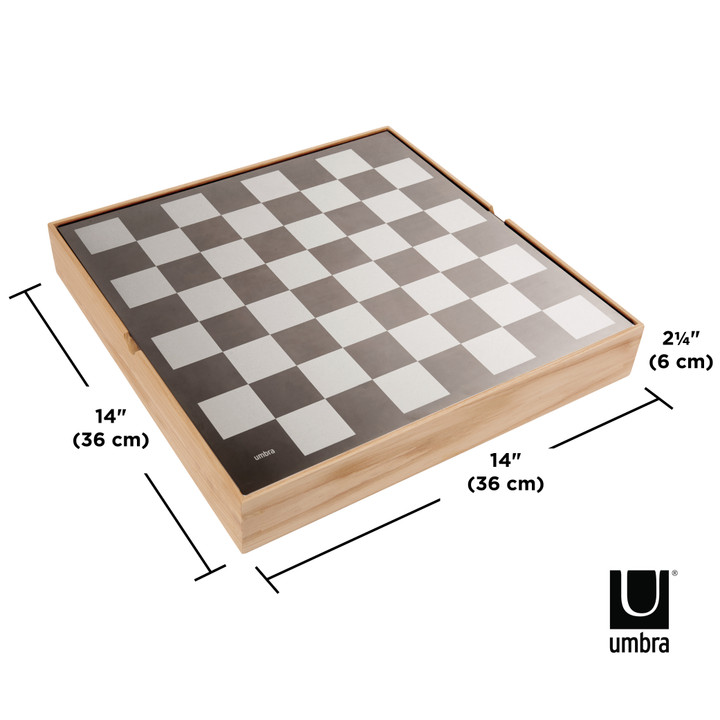 Umbra Buddy Chess Set Natural (Set of 2)